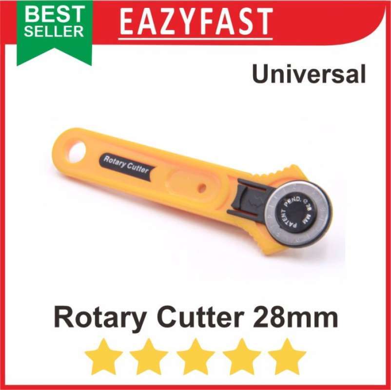 Jual Rotary Cutter 28mm Kecil Kain Kulit Kertas Vinyl Film Pisau Roda ...