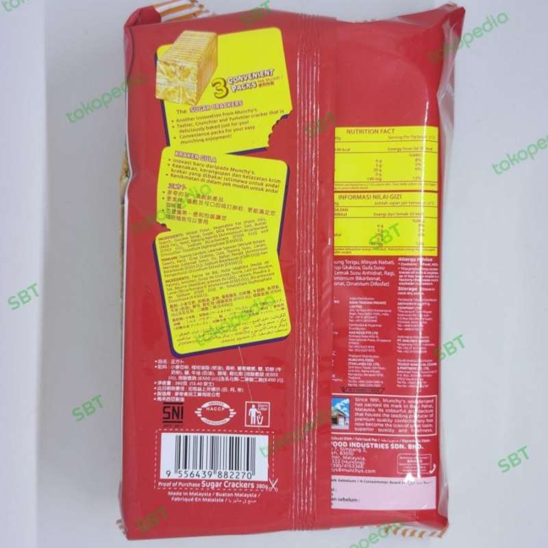 Jual Munchys Sugar Crackers Gula 380g Di Seller Sbt - Sidodadi, Kota ...