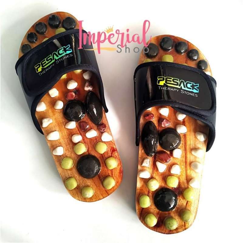 Jual Sandal Terapi Kesehatan Batu Alam Pesack Selop Therapy Reflexy ...