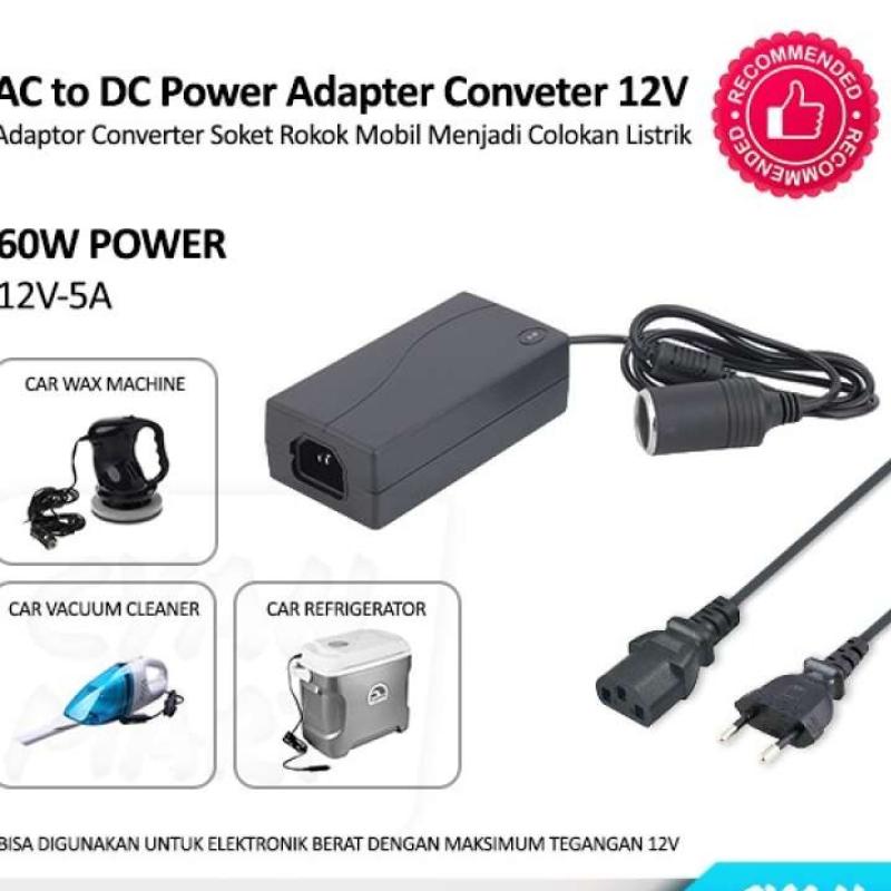 Promo Premium Adapter Converter AC to DC Car Lighter Soket Rokok Mobil ...
