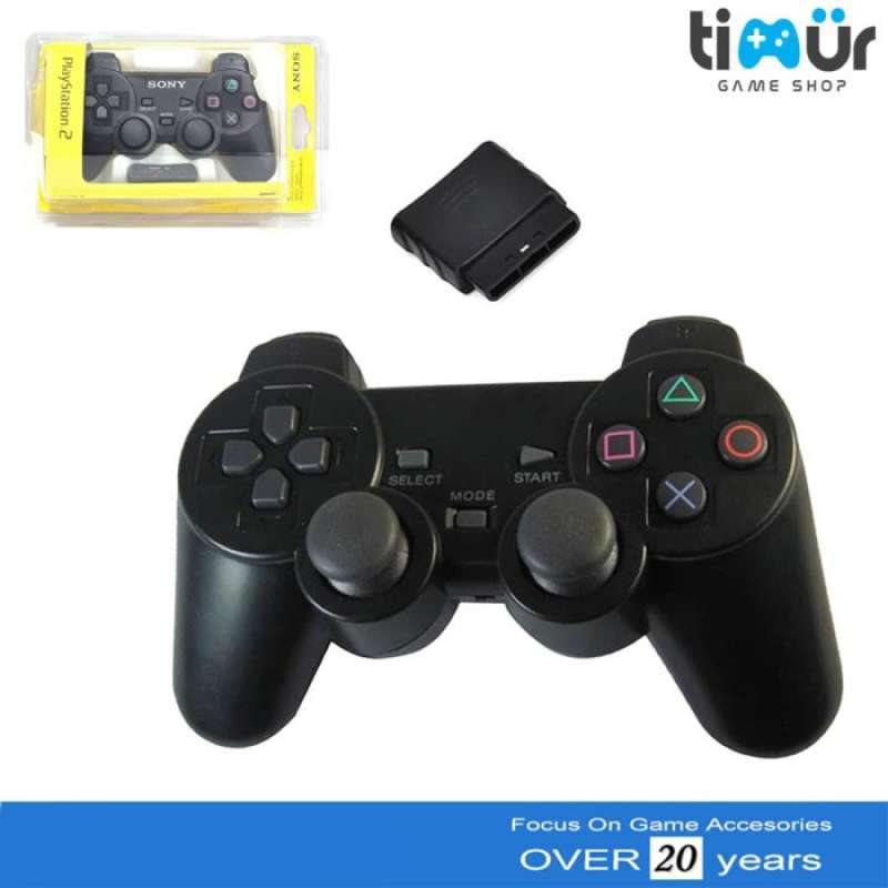 Jual Stik Stick Controller PS2 Wireless Ori Original Pabrik Warna Hitam ...