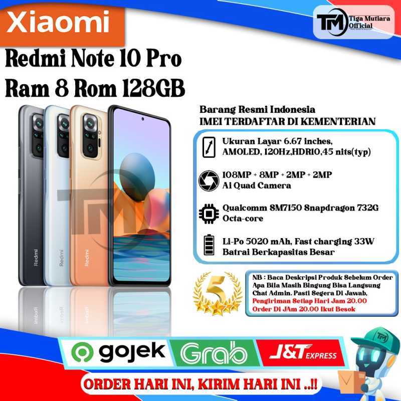 Jual Xiaomi Redmi Note 10 Pro Ram 8 Rom 128gb Ex Pernah Pakai Di Seller ...