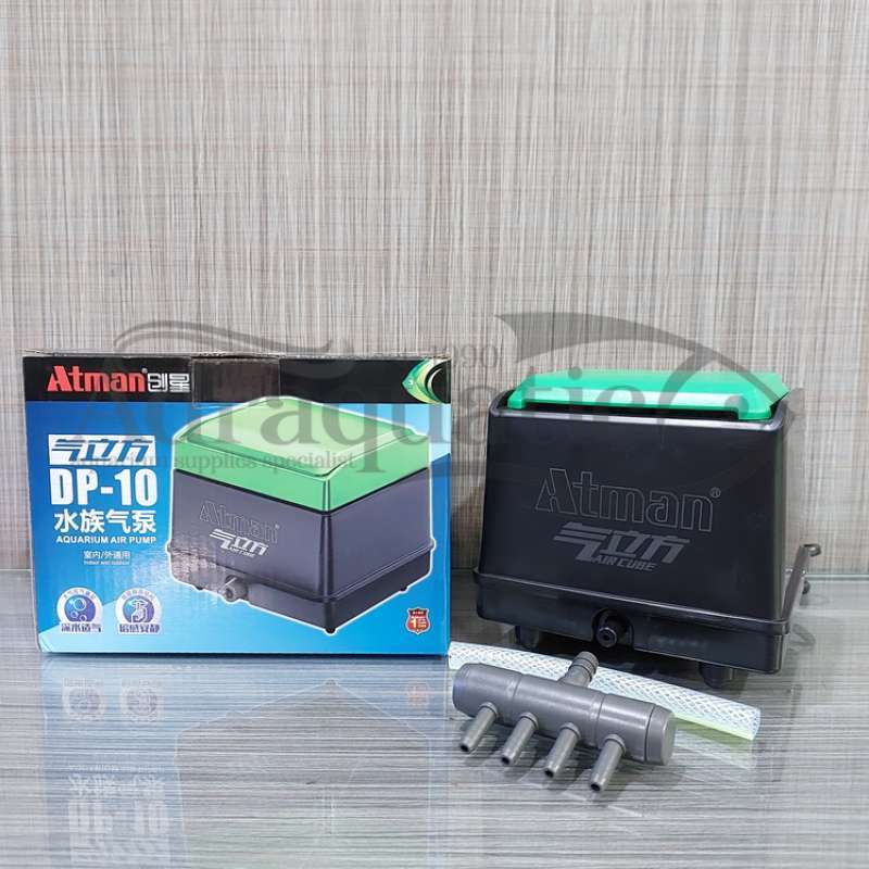 Promo ATMAN DP-10 POMPA UDARA AERATOR AIR PUMP GELEMBUNG AQUARIUM KOLAM ...