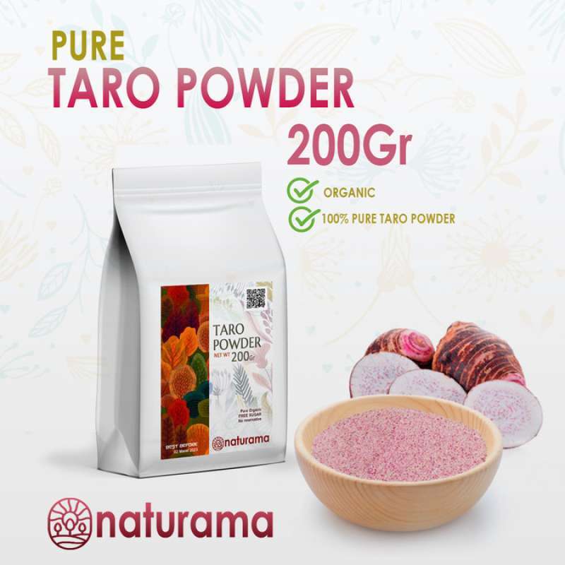 Promo Pure Taro Powder 200 Gram Naturama Bubuk Taro Murni Organik ...