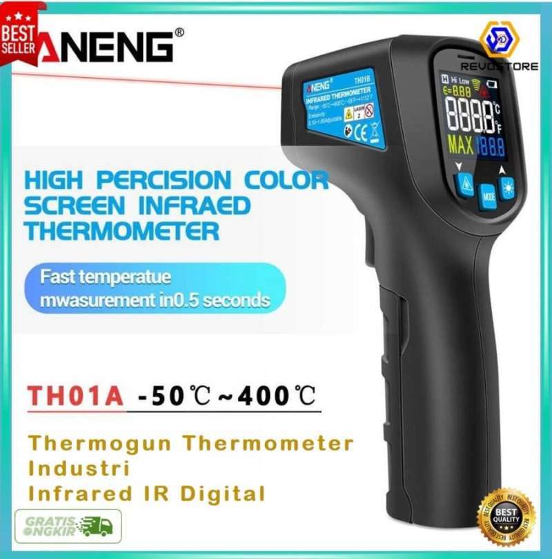 Jual Thermogun Thermometer Termometer Industri Infrared Ir Digital Th01a Di Seller Revostore ...
