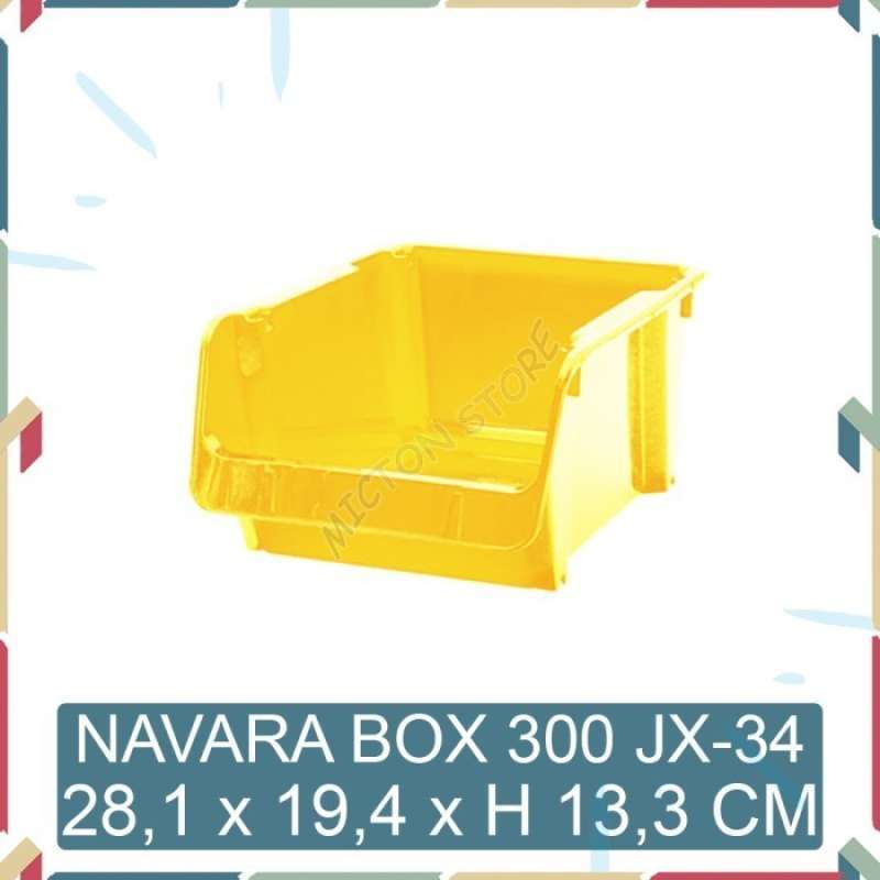 Promo MICTON Lion Star Kotak Penyimpanan Susun Tumpuk Navara Box 300 JX ...