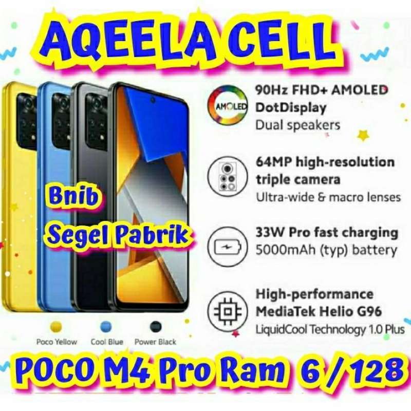 Jual Poco M4 Pro 6/128 RAM 6GB ROM 128GB NEW GARANSI RESMI di Seller ...