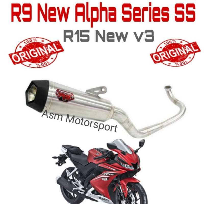 Jual Knalpot R9 New Alpha Series All New Yamaha r15 v3 r15 v2 ...
