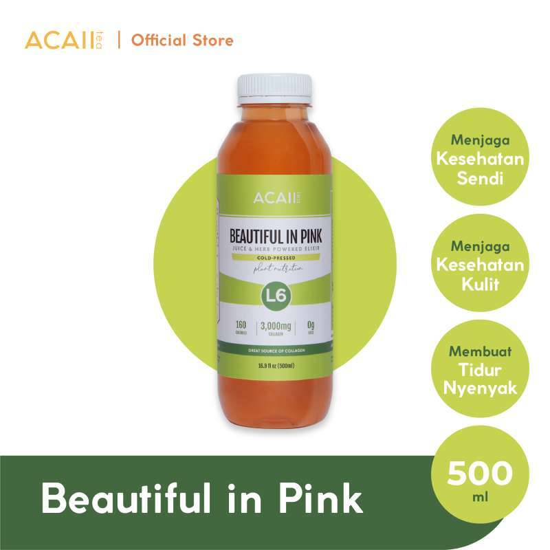Jual Acaii Tea Beautiful In Pink 500Ml di Seller Acaii Tea - Meruya ...