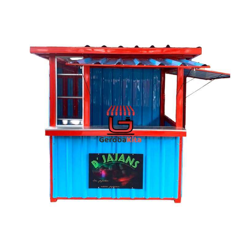 Jual Booth Container dengan etalase dan alas murah di Seller GerobaKita ...