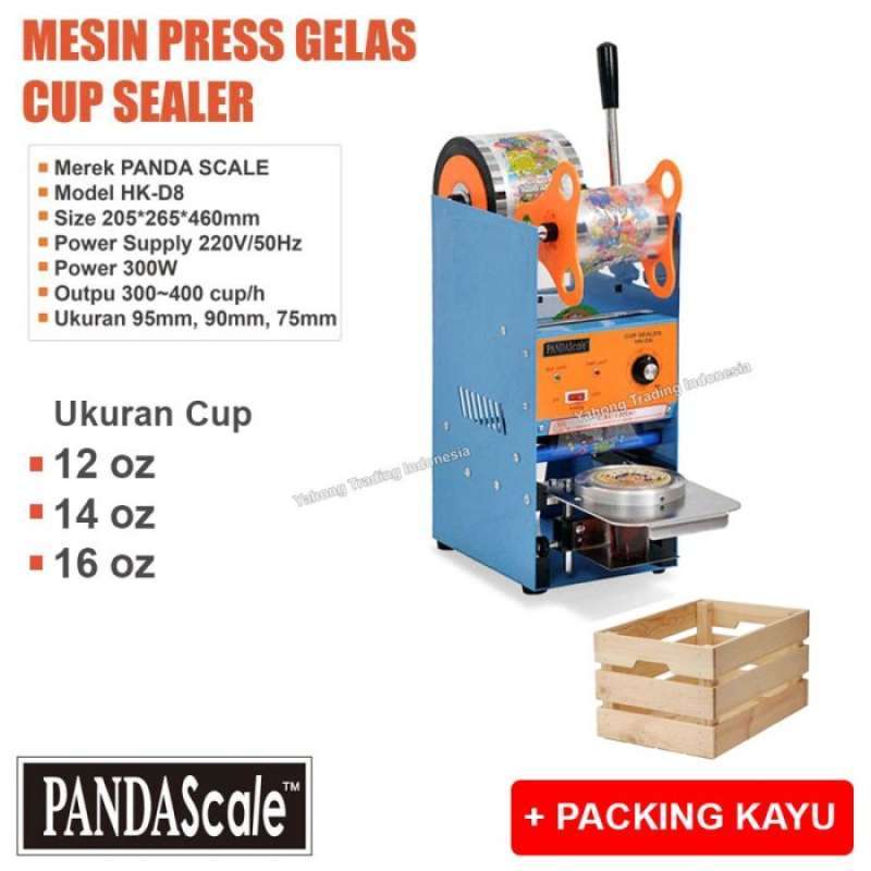 Jual Mesin Cup Sealer ET-D8 Alat Pres Gelas Minuman Press Cup Sealer di ...