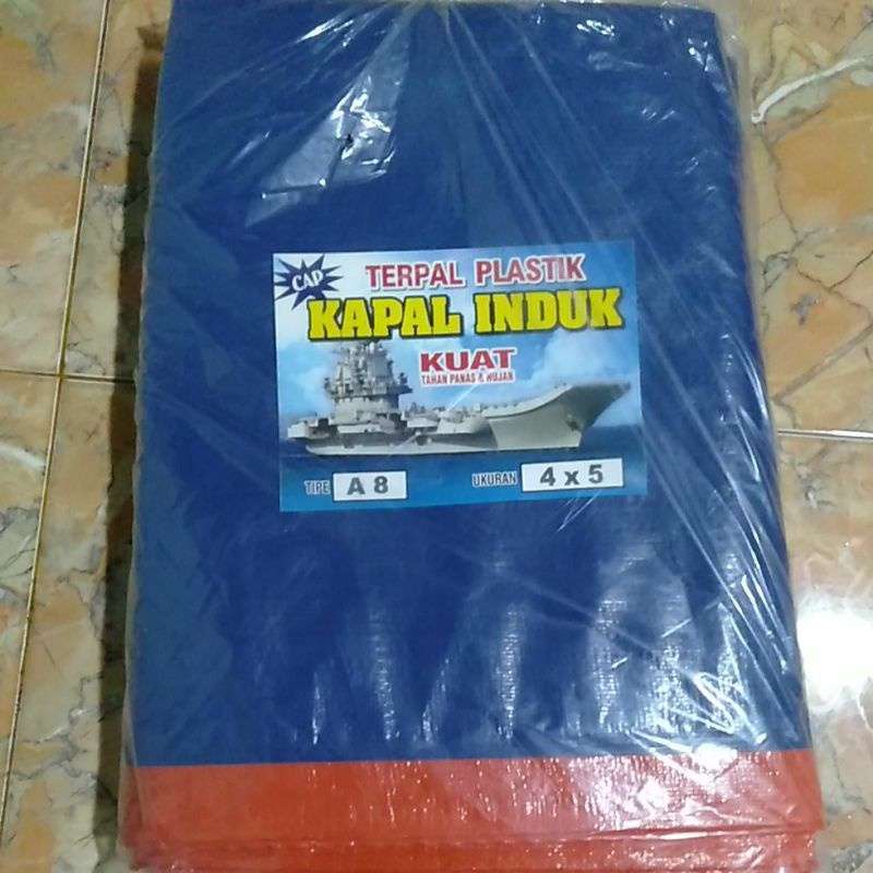 Jual Terpal Plastik A8 Ukuran 4mx5m Merk Kapal Induk Di Seller ...
