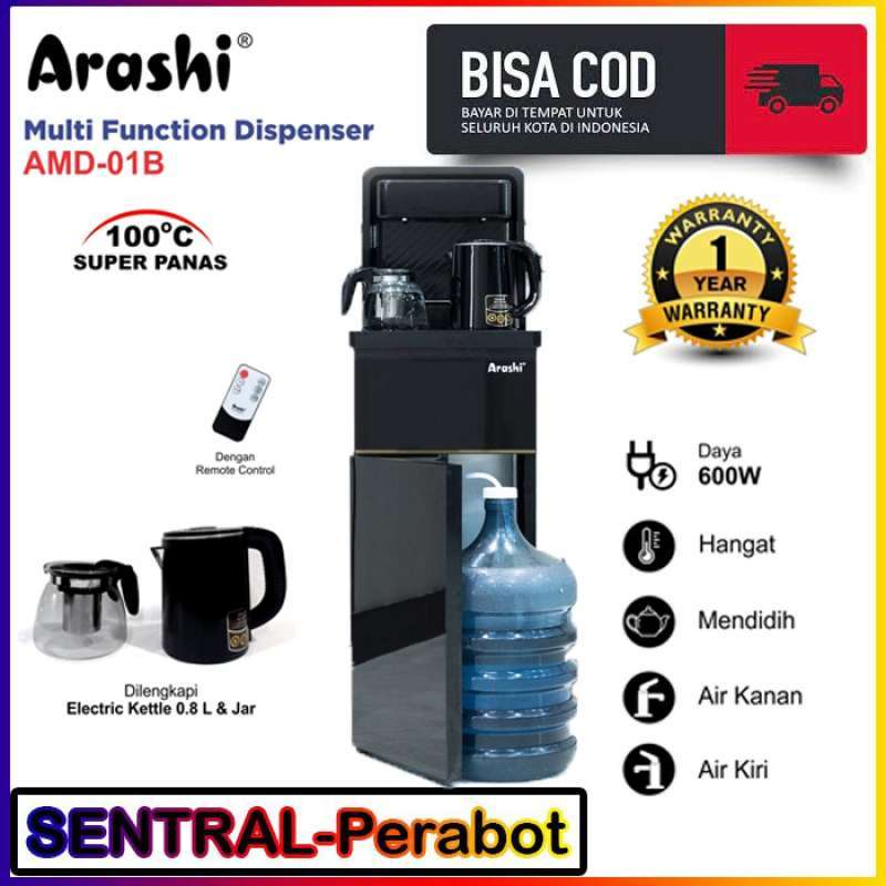 Promo Arashi Dispenser Multi Fungsi Galon Bawah Amd 01B + 2 Kattle ...