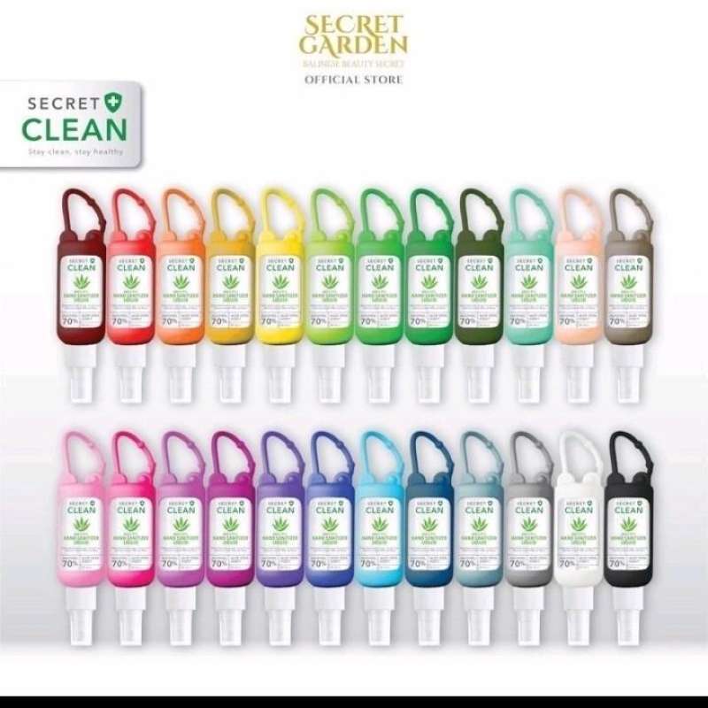 Jual Secret Clean hand sanitizer spray liquid + silicone di Seller El ...