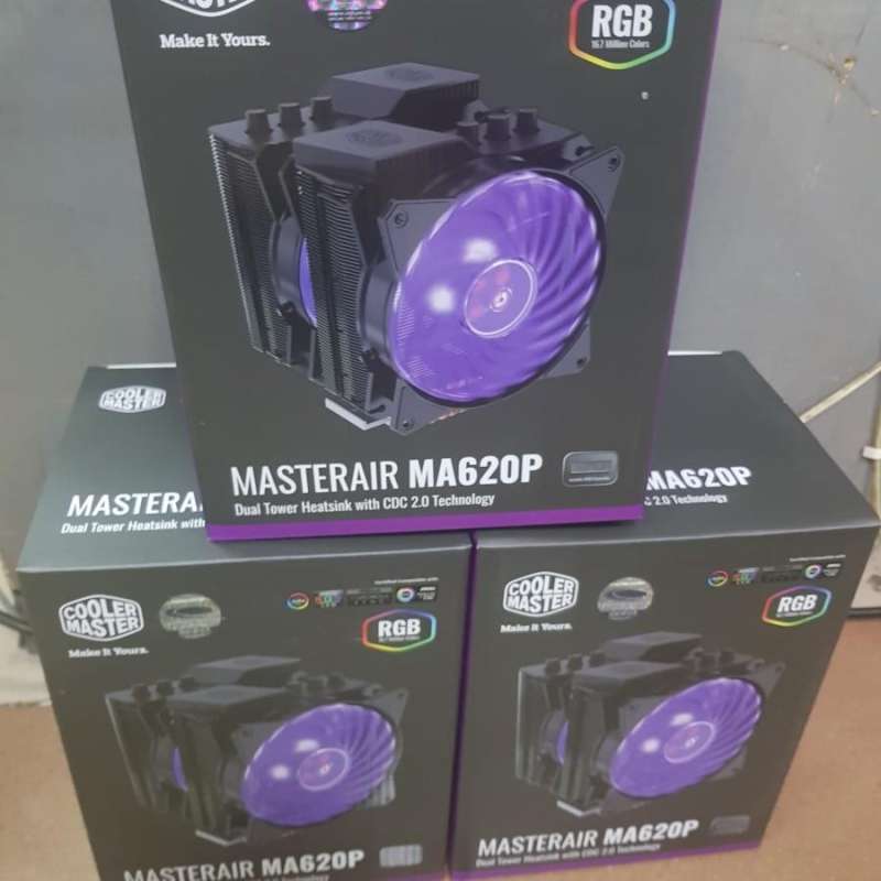 Jual Cooler Master Masterair MA620P Twin Tower RGB CPU Cooler Dual ...