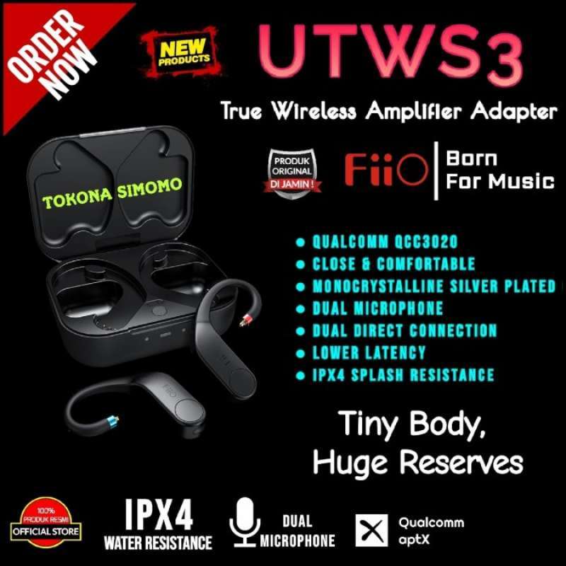Promo Fiio Utws3 / Utws 3 / Utw S3 True Wireless Amplifier Adapter ...