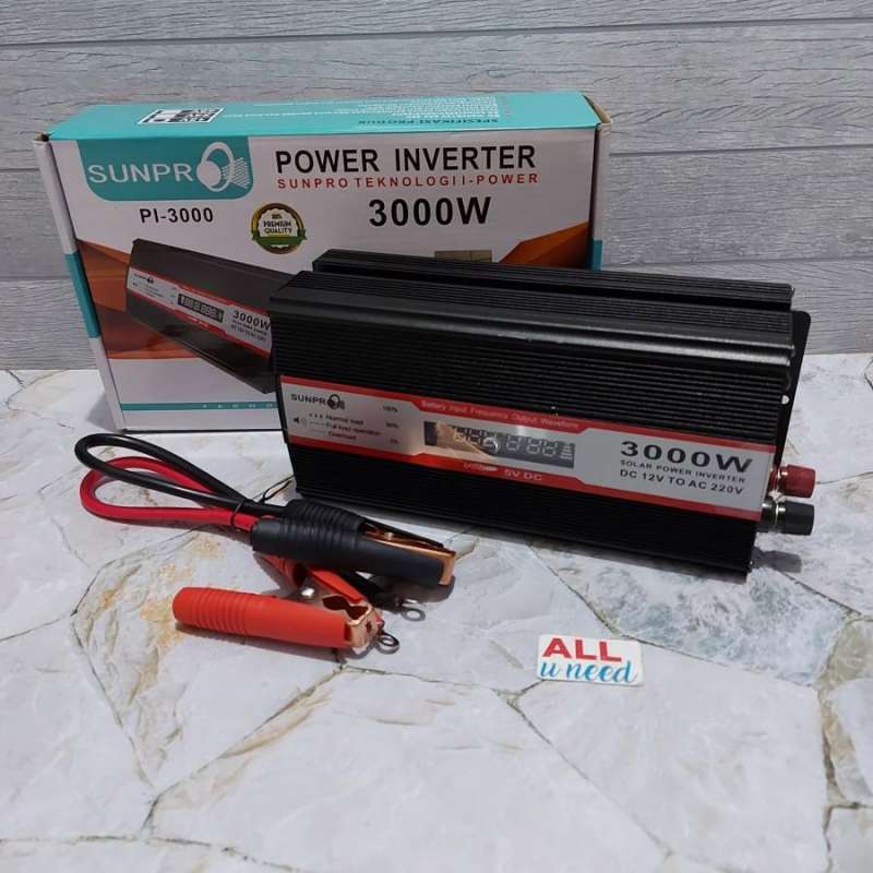 Jual Power Inverter Sunpro 3000 Watt Dengan Led Display Pi 3000 ...