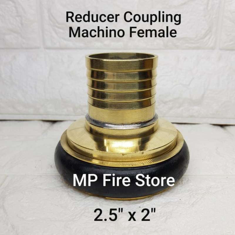 Jual Reducer Coupling Machino Female 2.5 x 2 in Selang Pemadam Kuningan ...