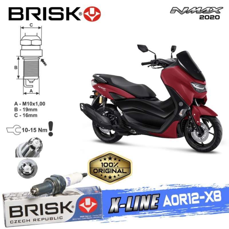 Jual Busi Brisk X-line Tipe Aor12-x8 Yamaha All New Nmax 2020 Di Seller ...