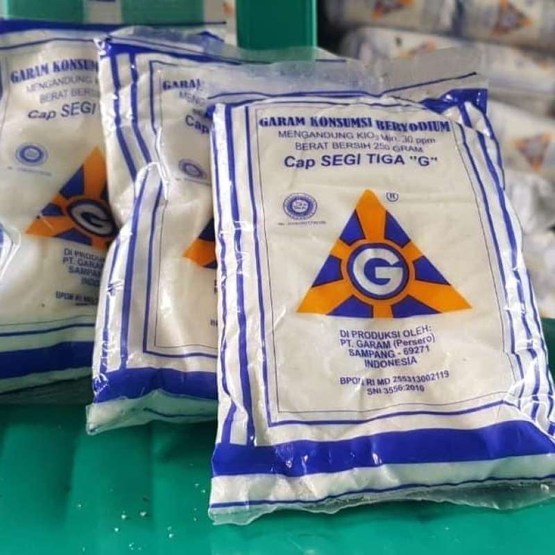 Jual ECER Garam Segitiga G Garam Beryodium Asli Indonesia Original 100% ...