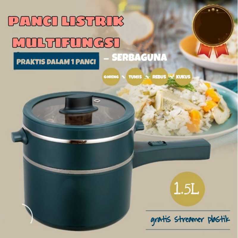 Jual AYP Panci Listrik 1.5 L Elektrik Portable Multifungsi Pan Anti di ...