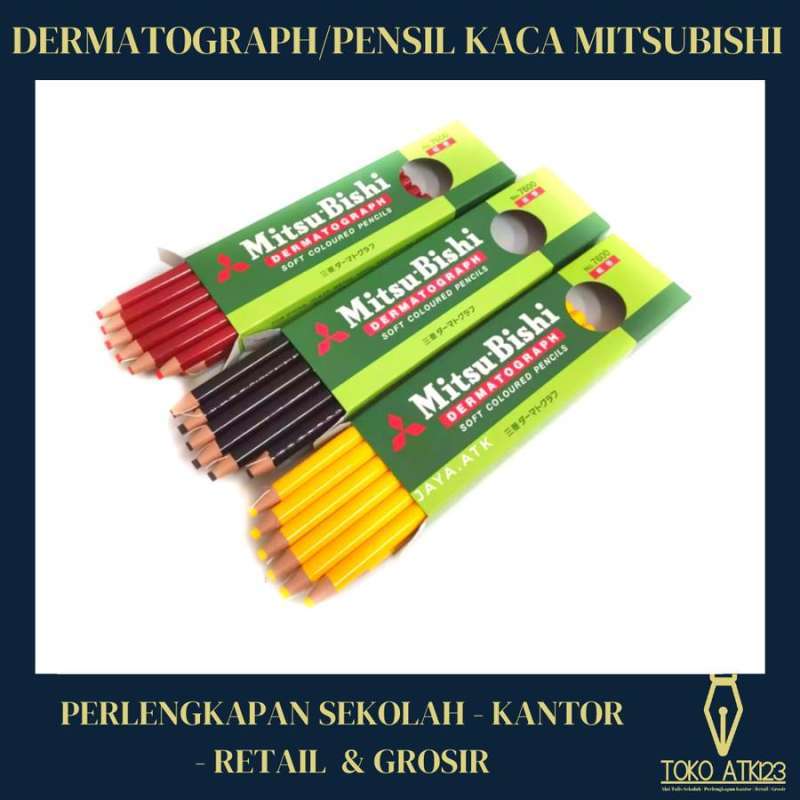 Jual Dermatograph Mitsubishi Original / Pensil Kaca / Glass Marking ...