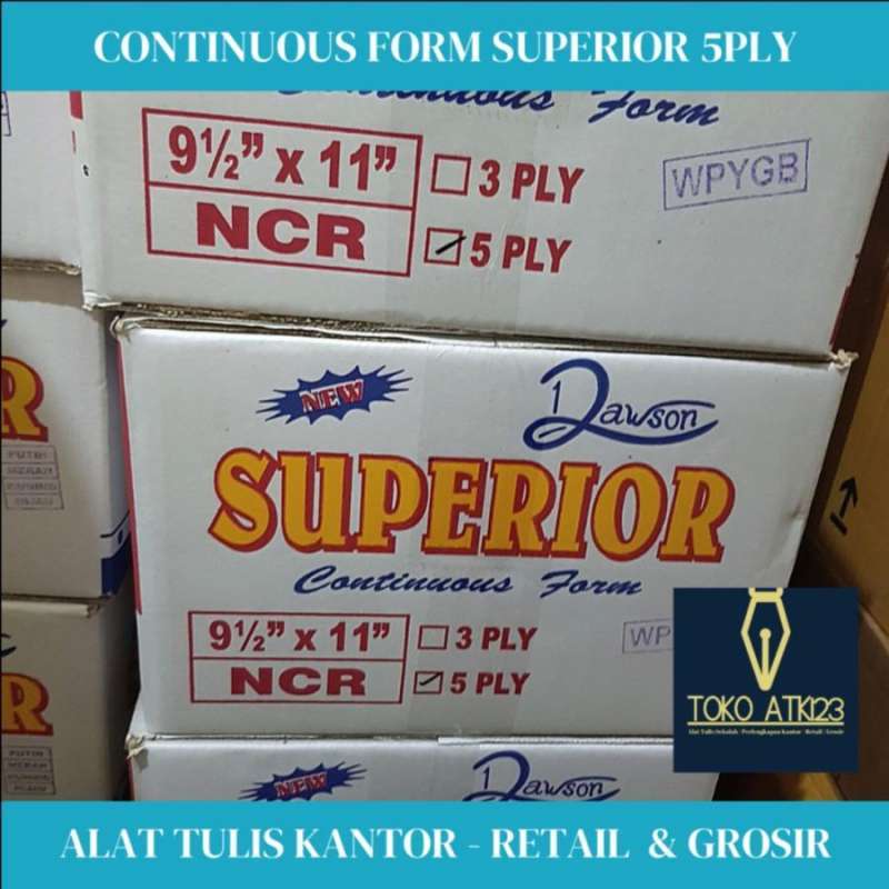 Jual Continuous Form 3 Ply Superior Original Harga Termurah Mei 2024 ...