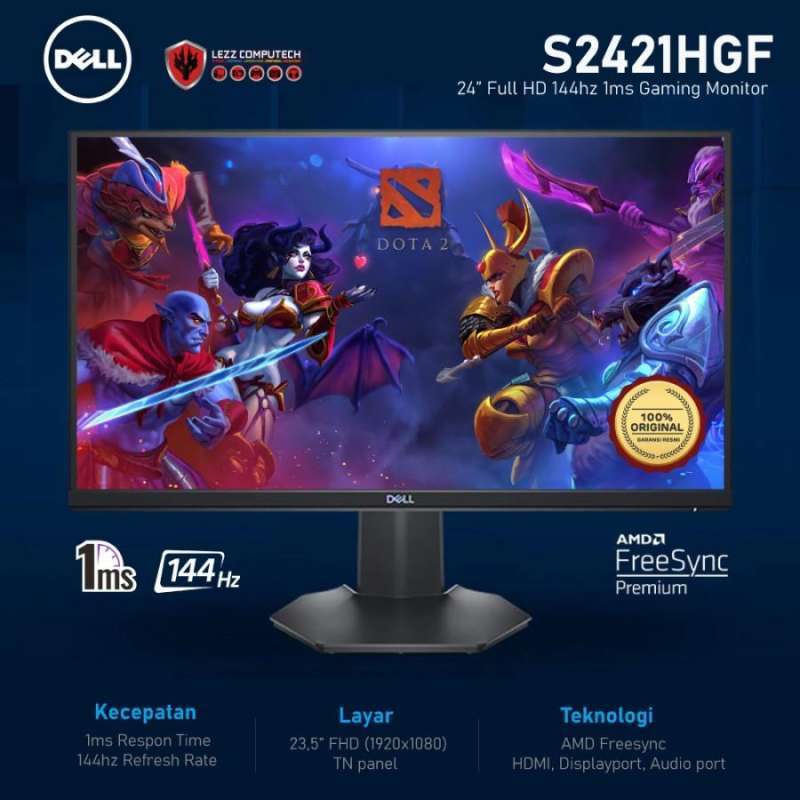 Jual Dell S2421HGF 24 TN FHD 1ms 144hz Freesync Gaming Monitor di Seller Lezz Computech - Ancol ...