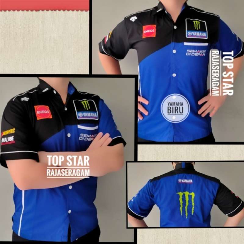 Jual Jual Baju Seragam Otomotif Yamaha, Baju Komunitas Moto GP, Kemeja ...