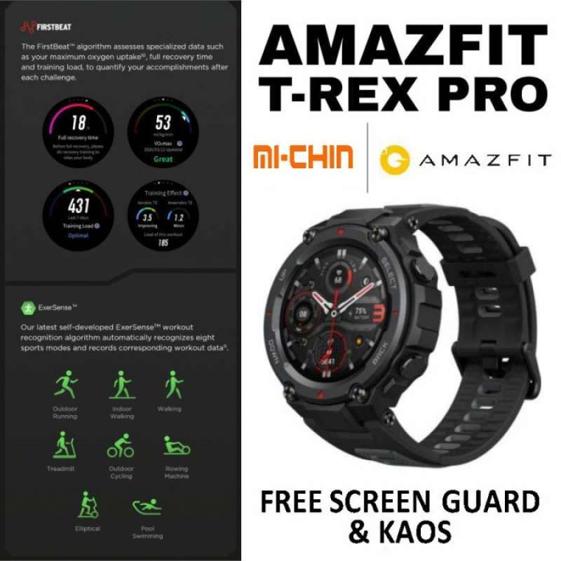 Jual AMAZFIT T-REX PRO - Smart Watch Trex T Rex di Seller IsGone - Kota ...
