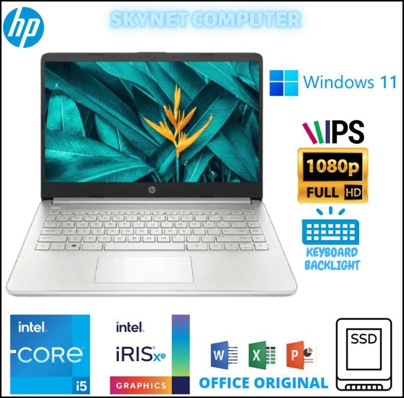 Jual HP 14S DQ5001TU INTEL CORE i5 1235U RAM16GB SSD512GB 14FHD IPS WINDOWS 11 DAN OFFICE 2021 ...