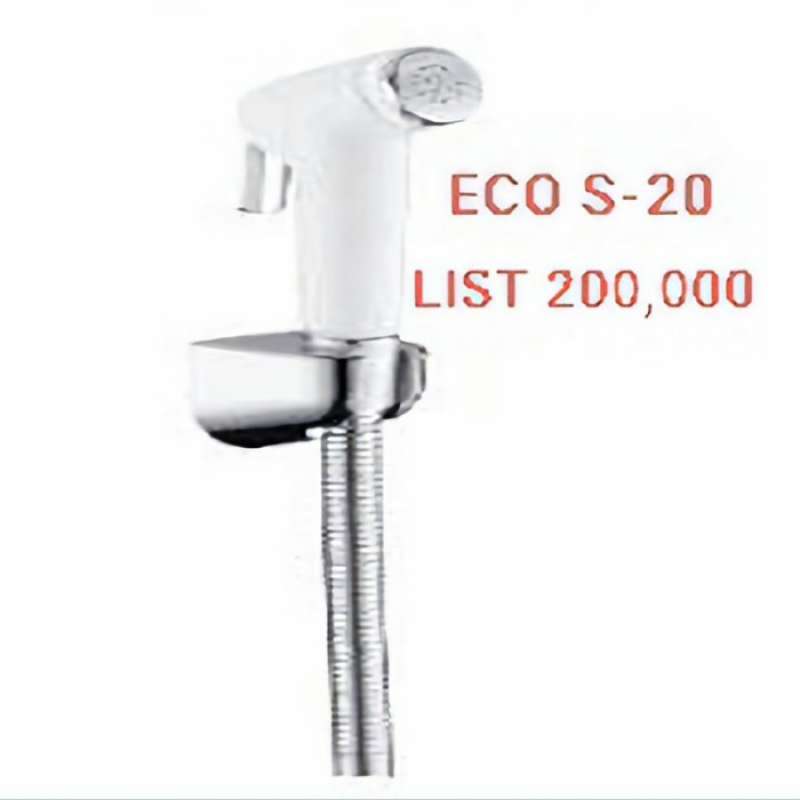 Jual Eco E - S20 Jet Shower Closet Perpaduan Putih Dan Crome di Seller ...