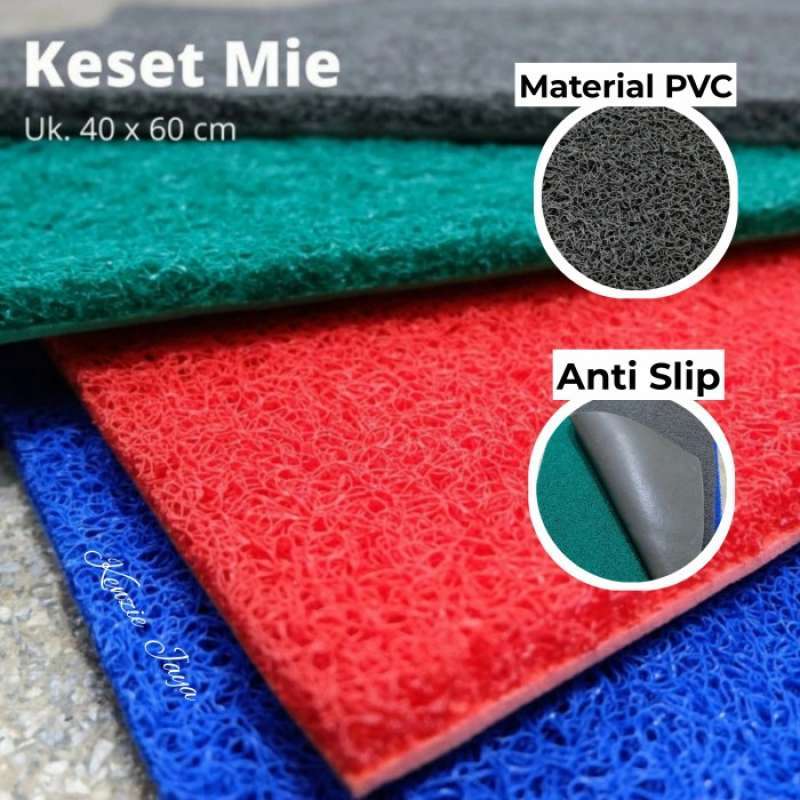 Jual Keset PVC Floor Mat Polos Warna (Keset Mie / Bihun) Anti Slip di ...