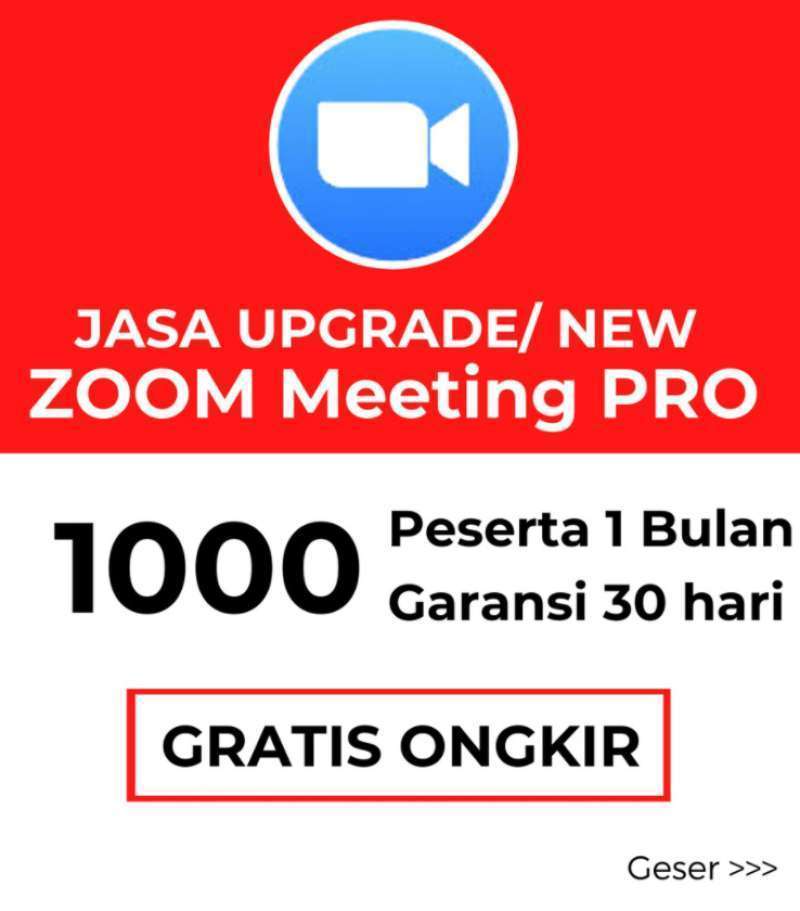 Promo Zoom Meeting Pro 1000 Lisensi 1 Bulan Diskon 31% Di Seller Kedai ...