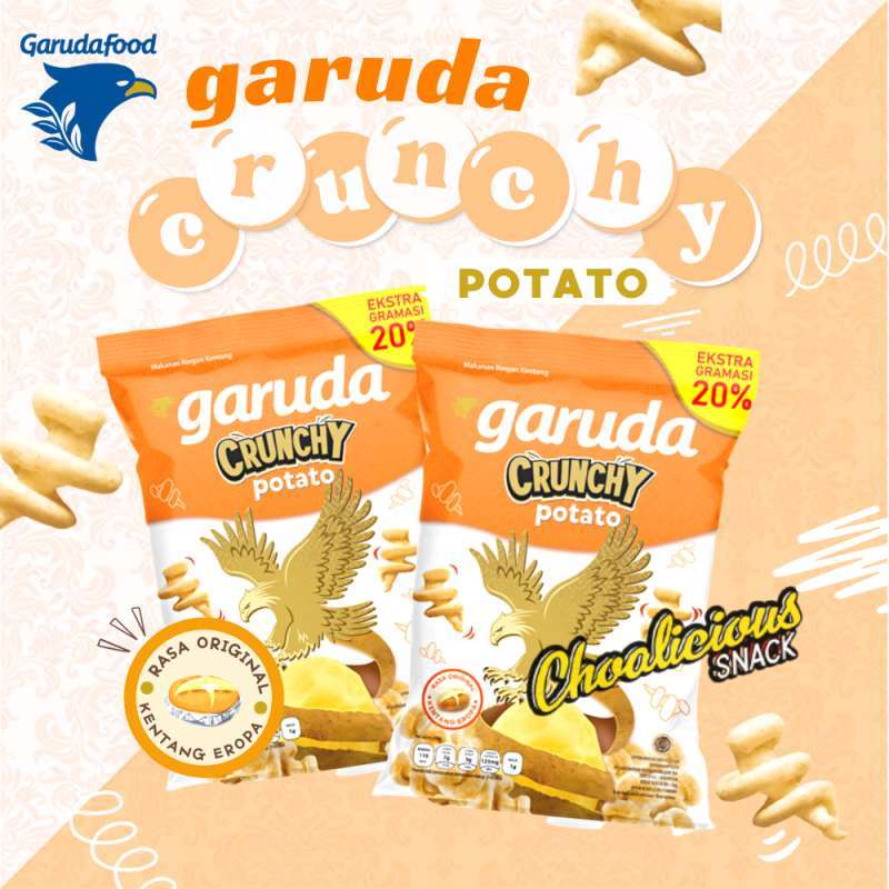 Jual Garuda Crunchy Potato Kentang Eropa 54 Gram Di Seller Choalicious ...