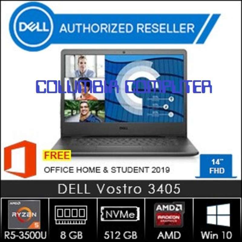 Jual DELL Vostro 14-3405 R5-3500U 8GB 512GB Win10+OHS di Seller ...