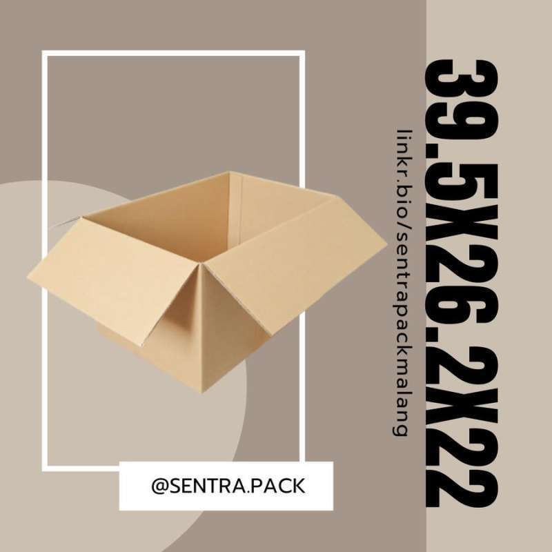 Jual Box 39.5x26.2x22cm Amdk 24x600ml Kardus Packaging Box ...