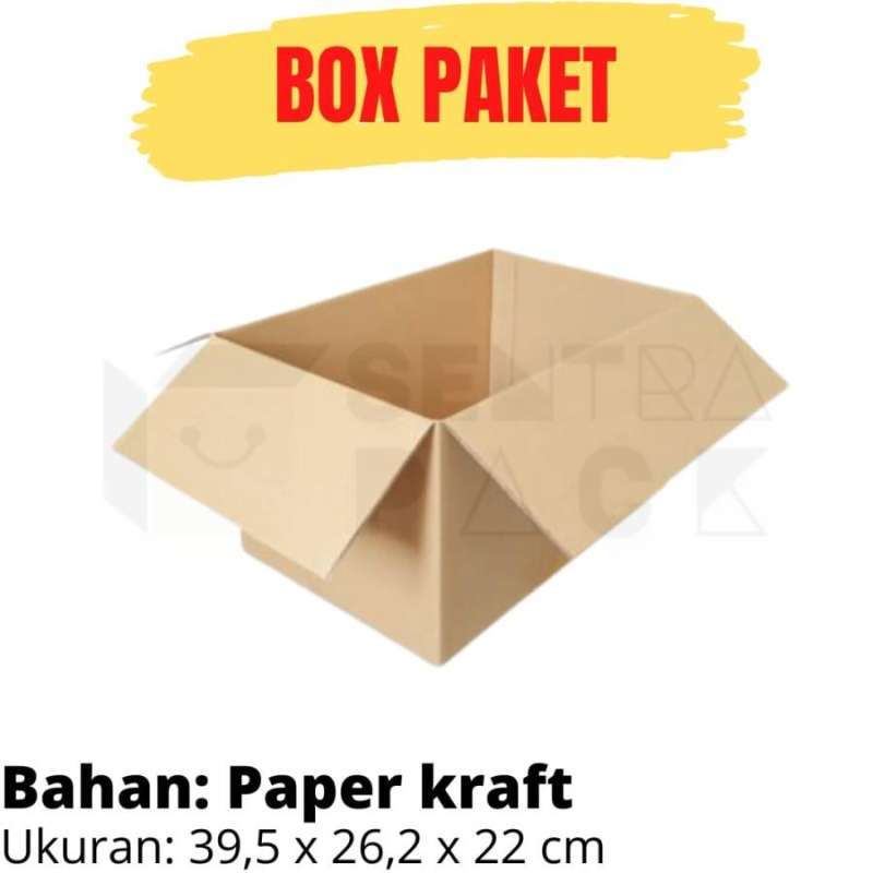 Jual Box 39.5x26.2x22cm Amdk 24x600ml Kardus Packaging Box ...
