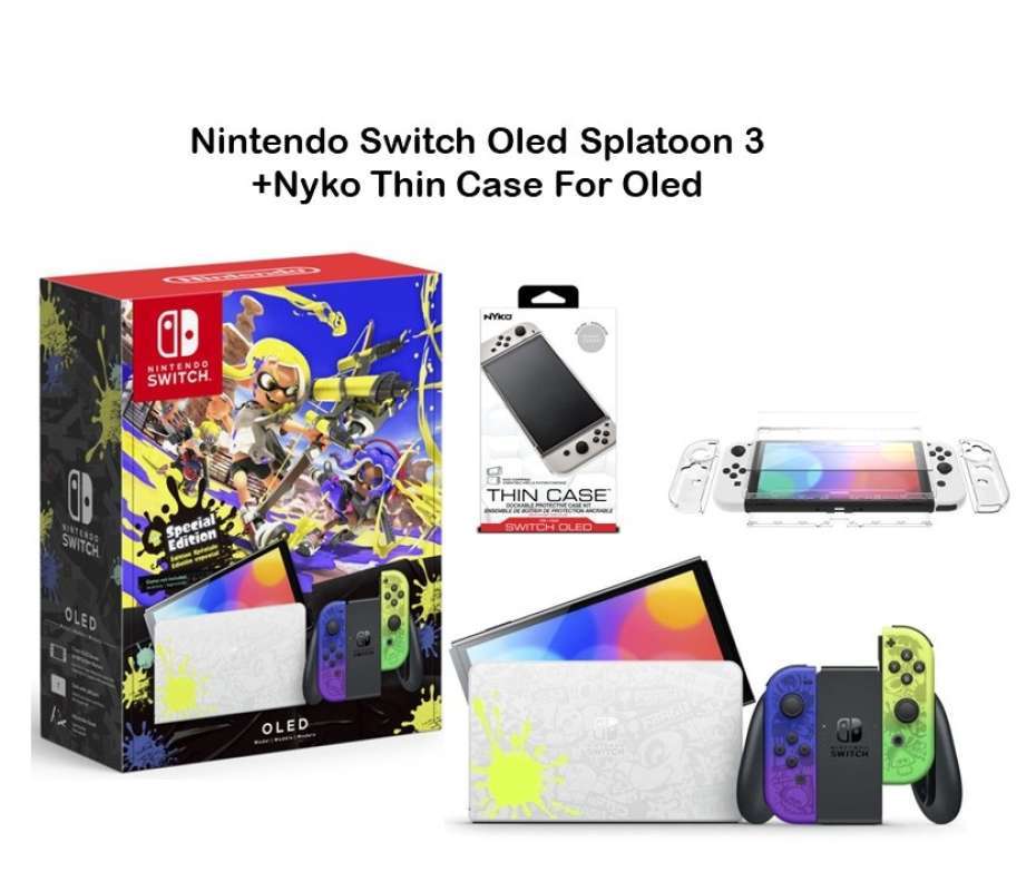 Jual Nintendo Switch Oled Splatoon 3+ Nyko Thin Case Oled Di Seller ...