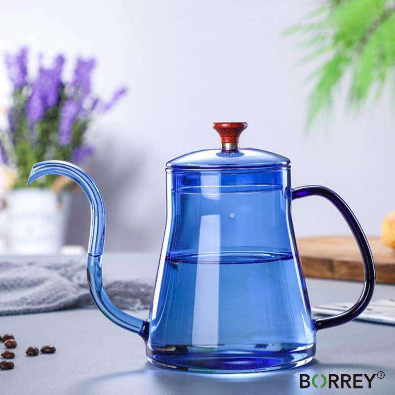 Jual Teko Pitcher Teh Gooseneck Chinese Teapot Borosilicate Glass 600ml ...