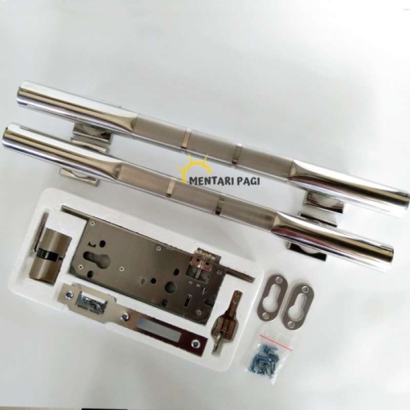 Promo Gagang Pintu / Handle Pintu - 1Psg + Body Kunci - Suling Kubus Ss ...