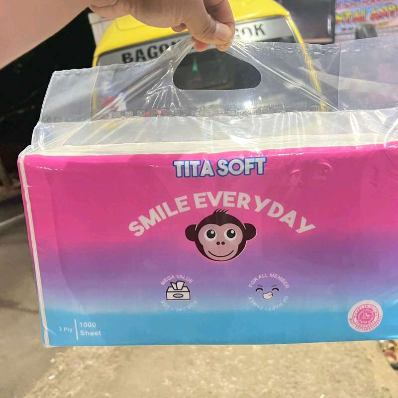 Jual Tisu TITA SOFT 1000 SHEET - Tisu wajah halus - 1 BALL isi 10 pack ...