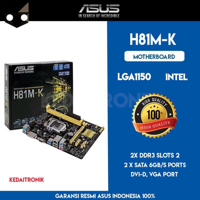 Jual Motherboard Asus H81m K Socket Lga 1150 Ddr3 Original Di Seller