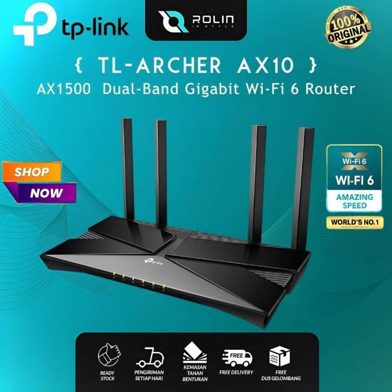 Jual Router Wifi TPLlink Archer AX10 AX1500 Wi-Fi 6 di Seller ROLIN ...