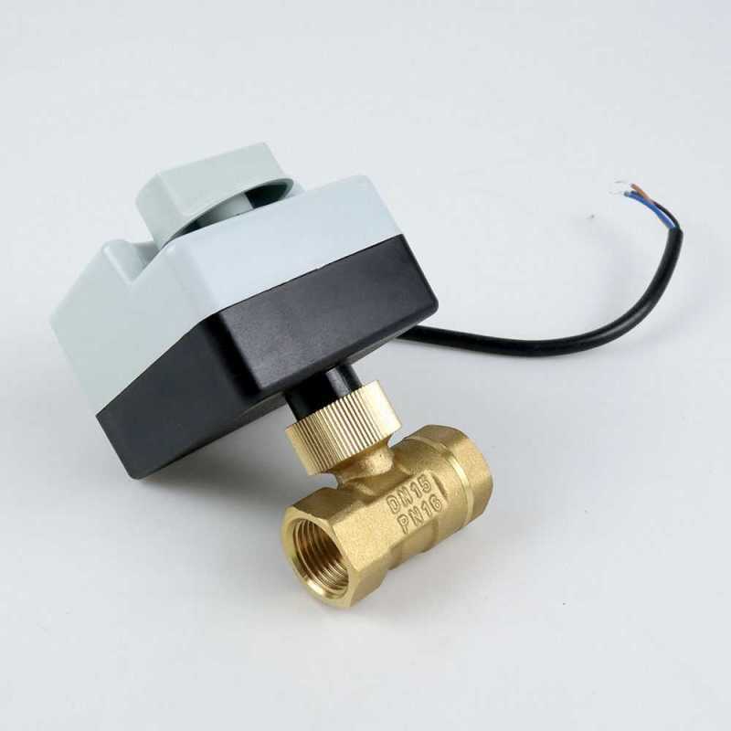 Promo GLO - NBCJ Brass Motorized Ball Valve Electric Actuator 2 Way ...