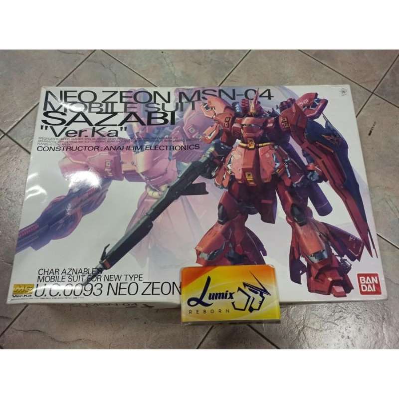 Jual MG 1/100 MSN-04 Sazabi Ver.Ka - Gundam Bandai Neo Zeon Zeong di Seller LumixJr Hobby Shop ...