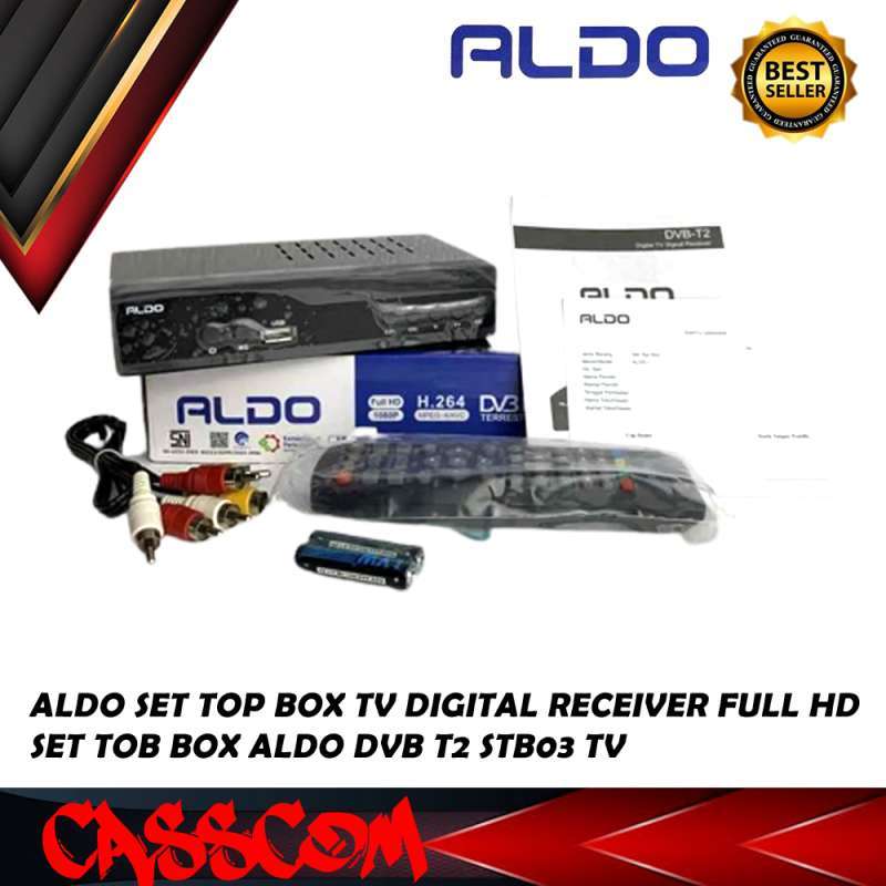Jual ALDO Set Top Box TV Digital receiver Full HD SET TOB BOX ALDO DVB T2 di Seller CassCom ...
