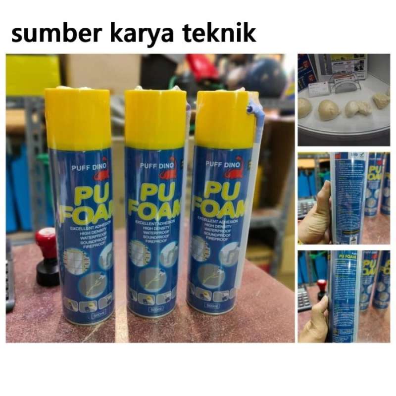 Promo Jual PU FOAM Spray Puff Dino 750 Semprot Cair jadi Padat Pengisi ...