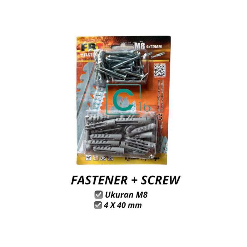 Jual Baut Sekrup Fastener Piser M6 M8 M10 M12 Baut Tembok di Seller ...