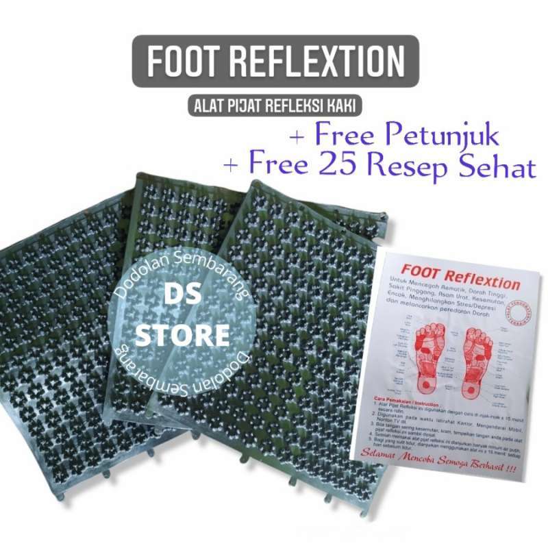 Jual Foot Reflexion Refleksi kaki Terapi Kaki Akupuntur model datar di ...